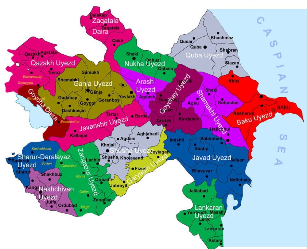 ŞOK: Sərhədlər 1920-ci illərə aid hərbi xəritələr əsasında ...