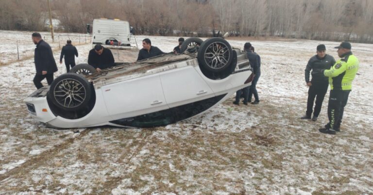 Naxçıvanda qaz xəttinə çırpılan maşın aşdı - FOTO | KONKRET